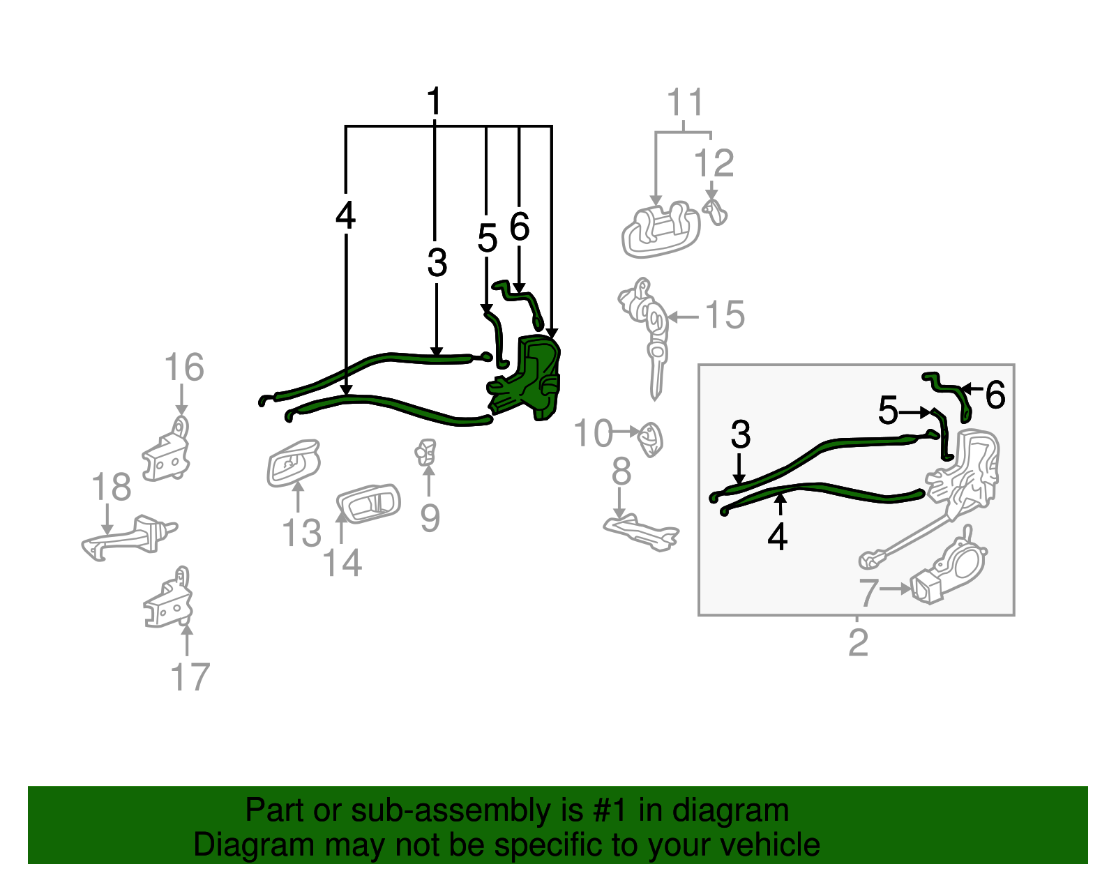 2000-2006 Toyota Tundra Lock Assembly 69310-0C010 | OEM Parts Online