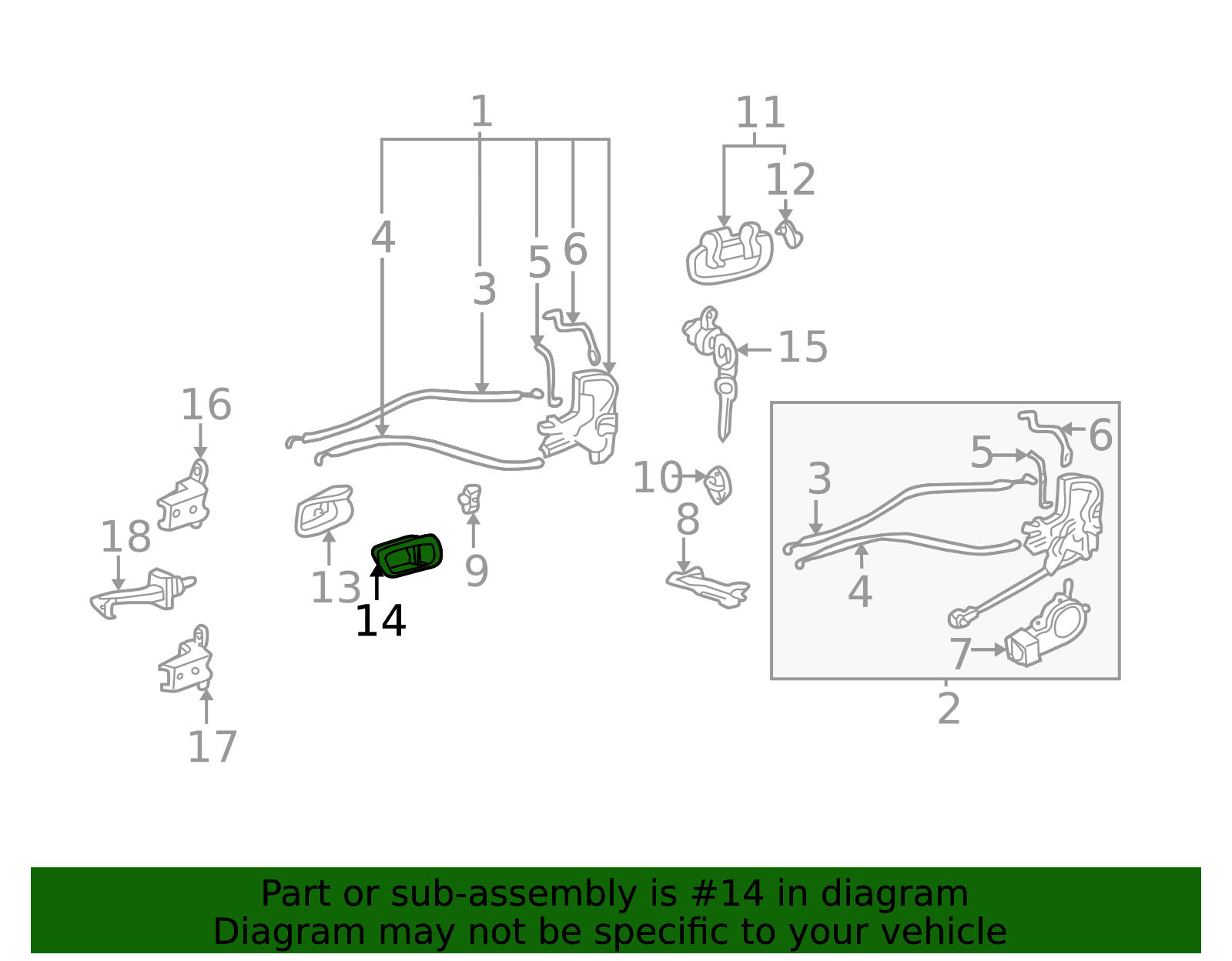 69278-0C010-B1 - Handle Inside Bezel - 2000-2006 Toyota Tundra | Nucar ...