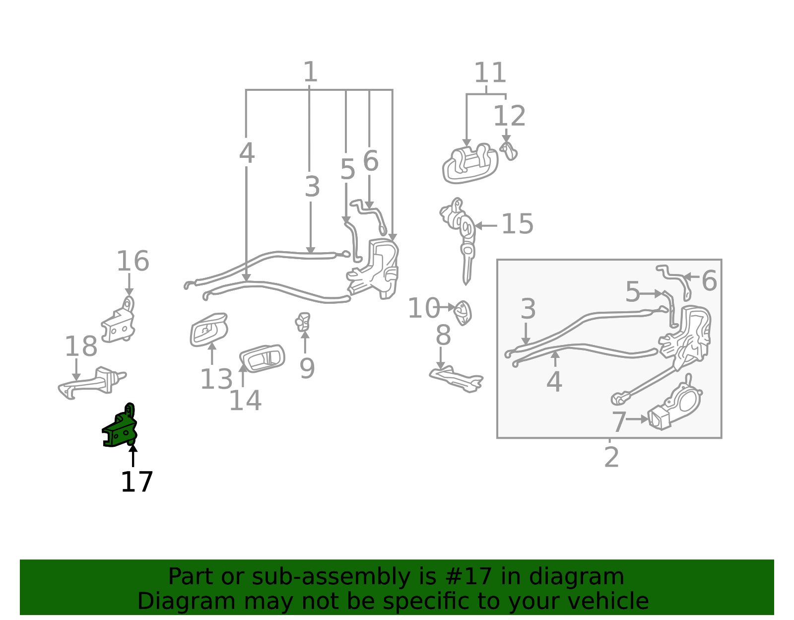 2000-2010 Toyota 2000-2010 Toyota - Door Hinge (Left, Right, Front ...