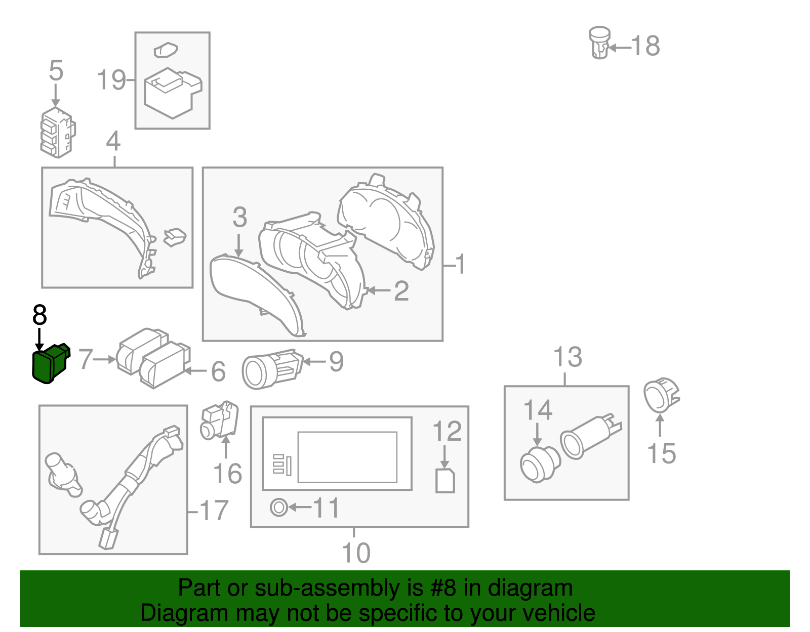 2015-2020 Subaru BRZ Trunk Switch 83002CA021 | Subaru Parts Guys