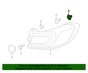 W717430-S300 - Tail Lamp Assembly Retainer 2015-2025 Ford | Ford Parts ...