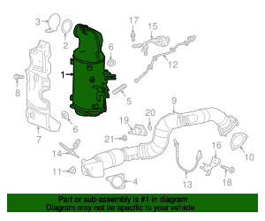55496390 - Oxidation Catalytic Converter 2017-2019 GM | Chevrolet Parts ...