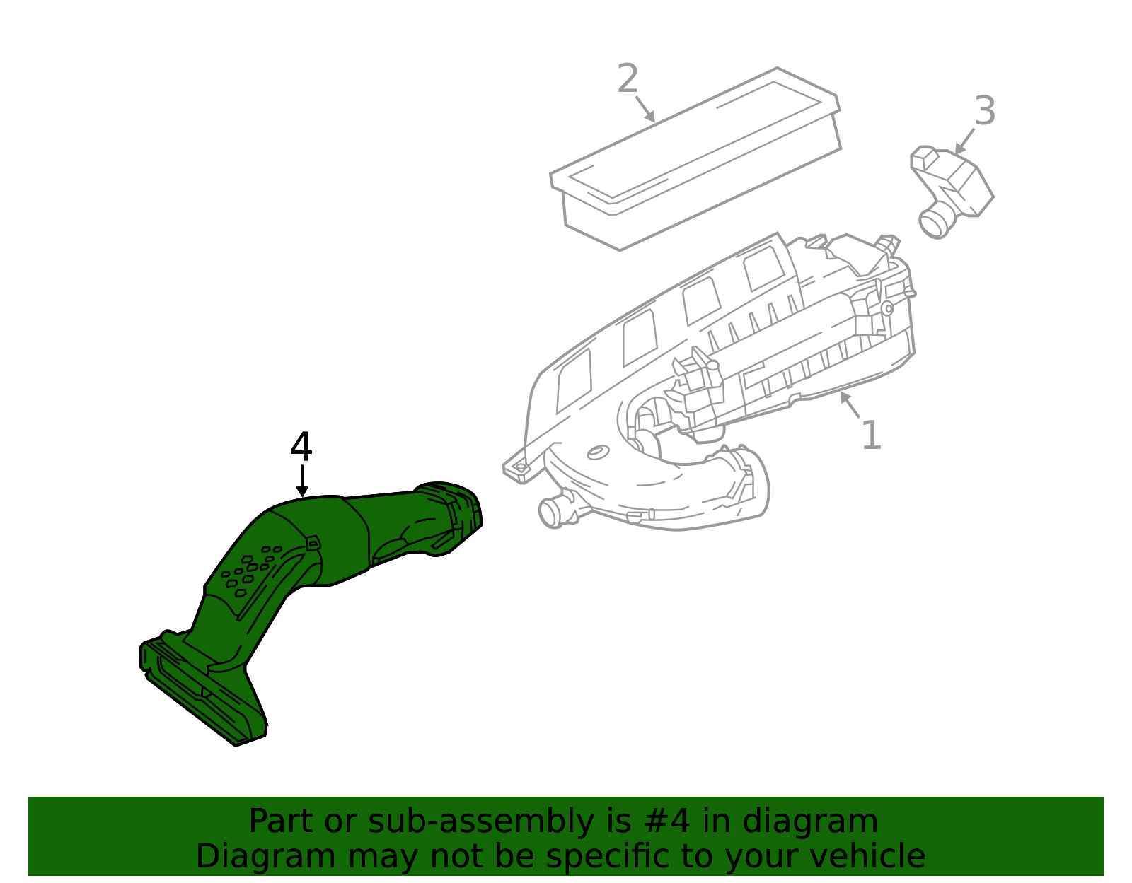 1760900582 - Mercedes-Benz Intake Hose 2018-2021 Mercedes-Benz S 560 ...