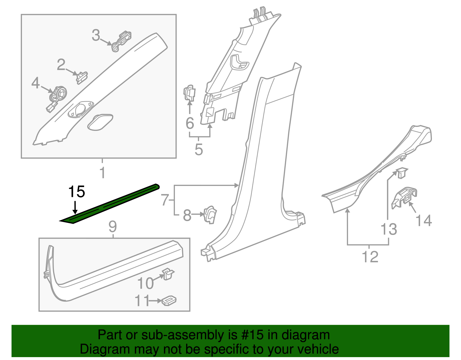 2008-2019 Cadillac Front Side Door Sill Trim Plate 20934034 | Shop ...