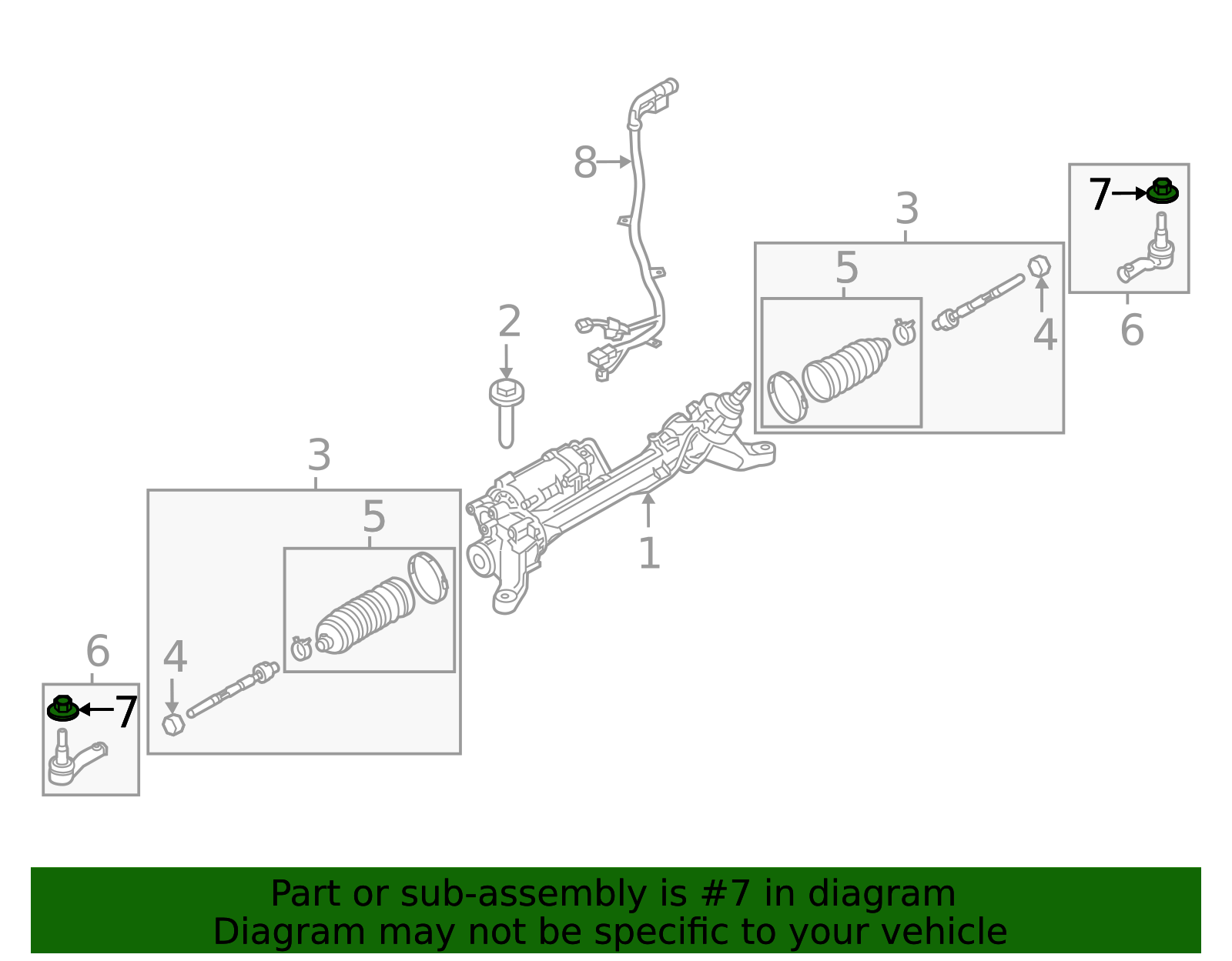 LR026275 - Outer Tie Rod Nut 2012-2023 Land Rover | Land Leaping ...