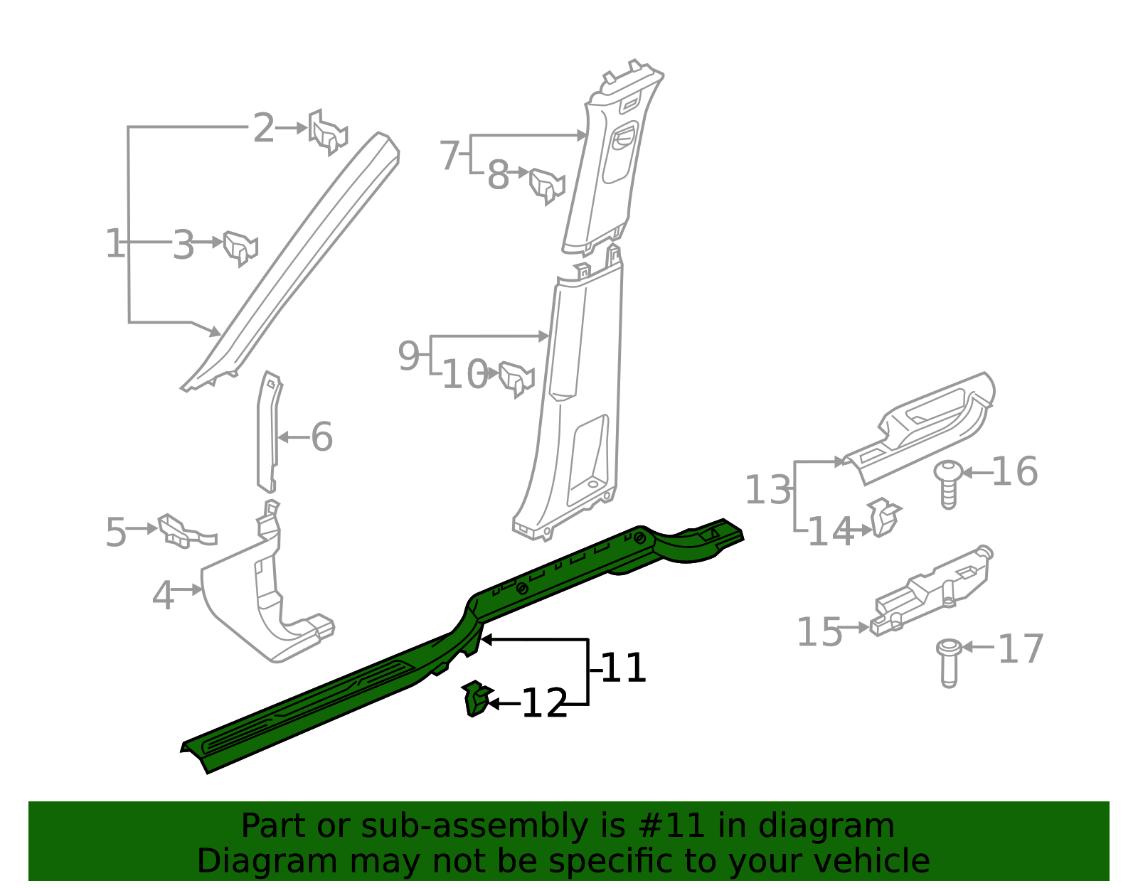 2020-2025 Volkswagen Front Sill Plate 3CN-853-371-E-82V | VW Direct ...