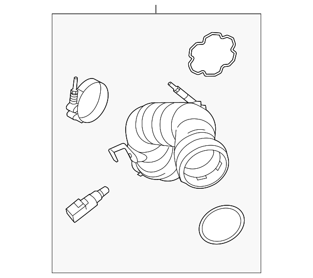 BC3Z-6F073-D - Inter-Cooler Pipe 2011-2016 Ford | Ford Parts Direct