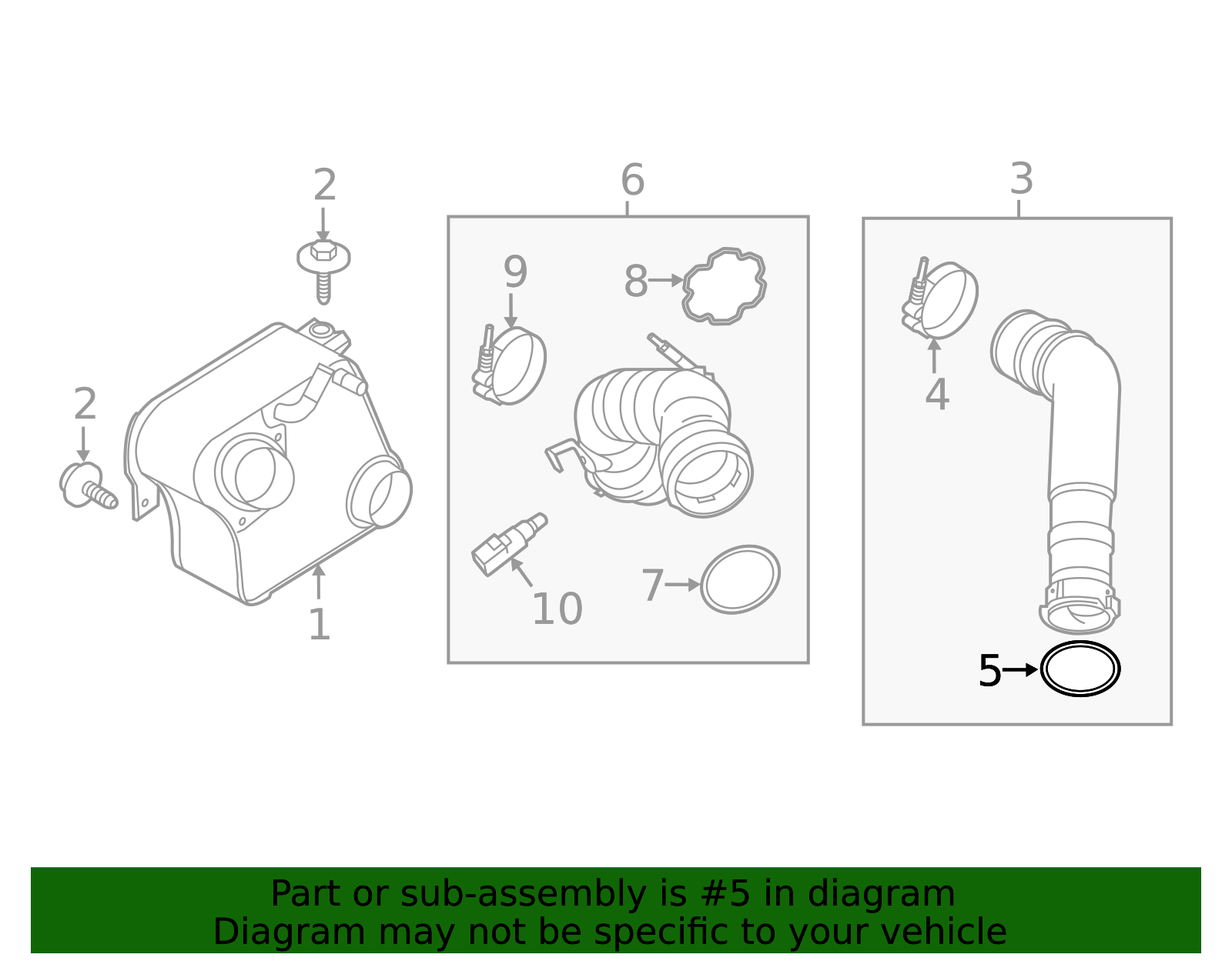2011-2017 Ford Motorcraft Inter-Cooler Tube Seal RTS-1084 | Ford OEM ...
