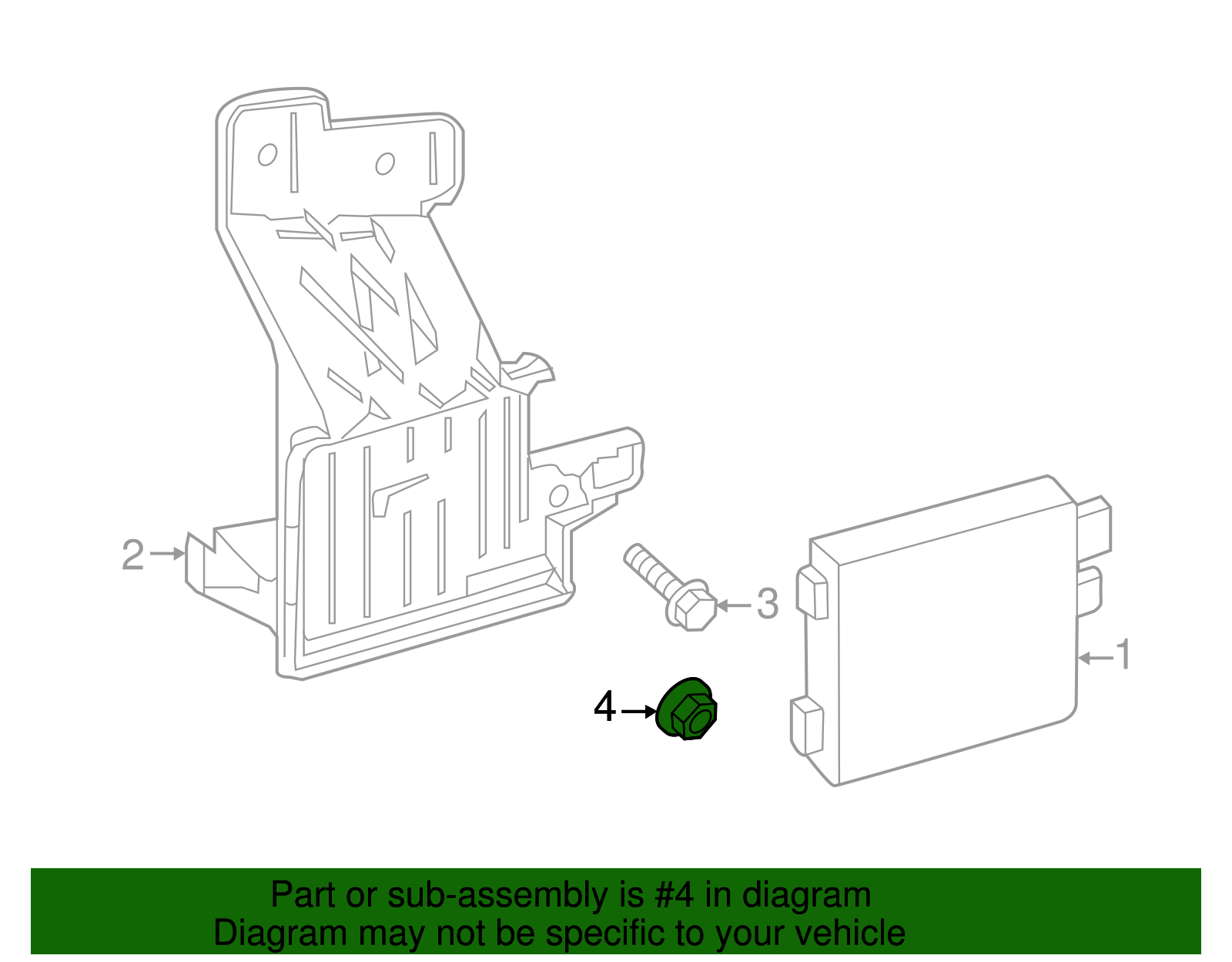 W700101-S441 - Engine Mount Heat Shield Nut 2010-2019 Ford | Ford Parts ...