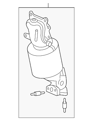 2012-2014 Acura Catalytic Converter 18290-R70-A10 | Acura Parts Now