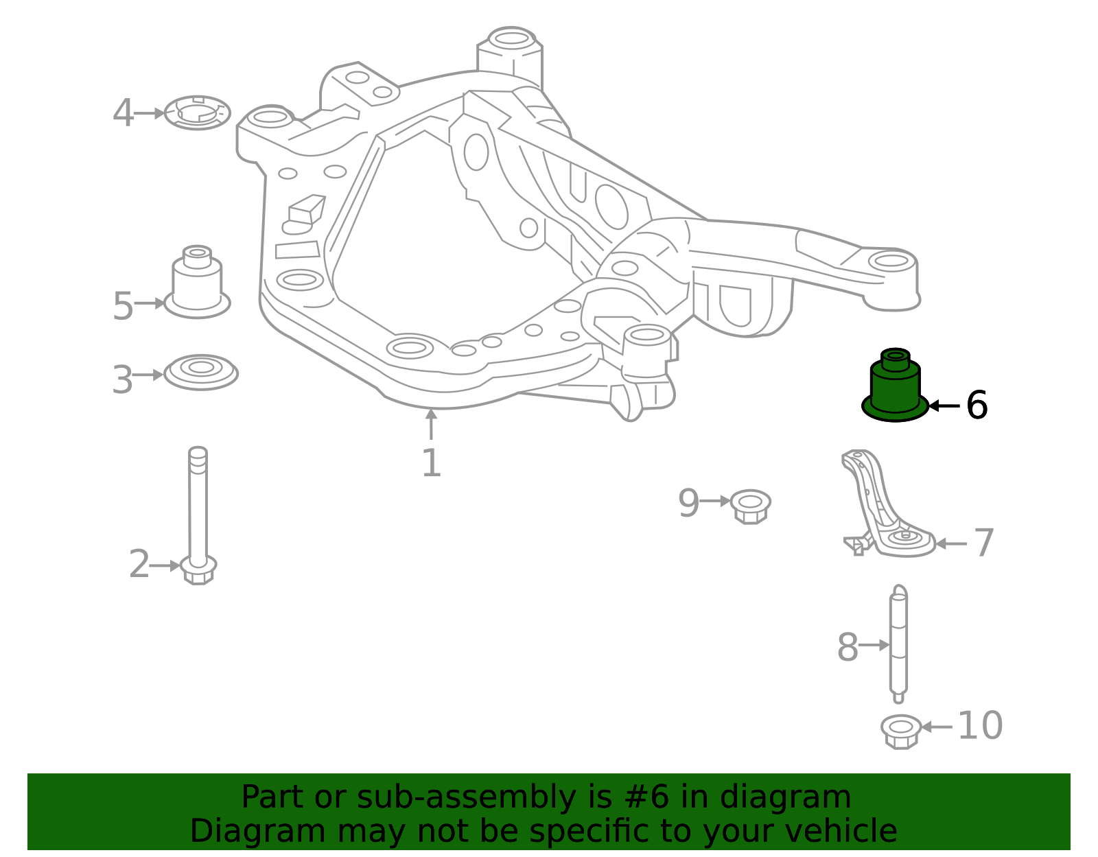 52275-0R010 - High-Quality Suspension Crossmember Insulator for ...