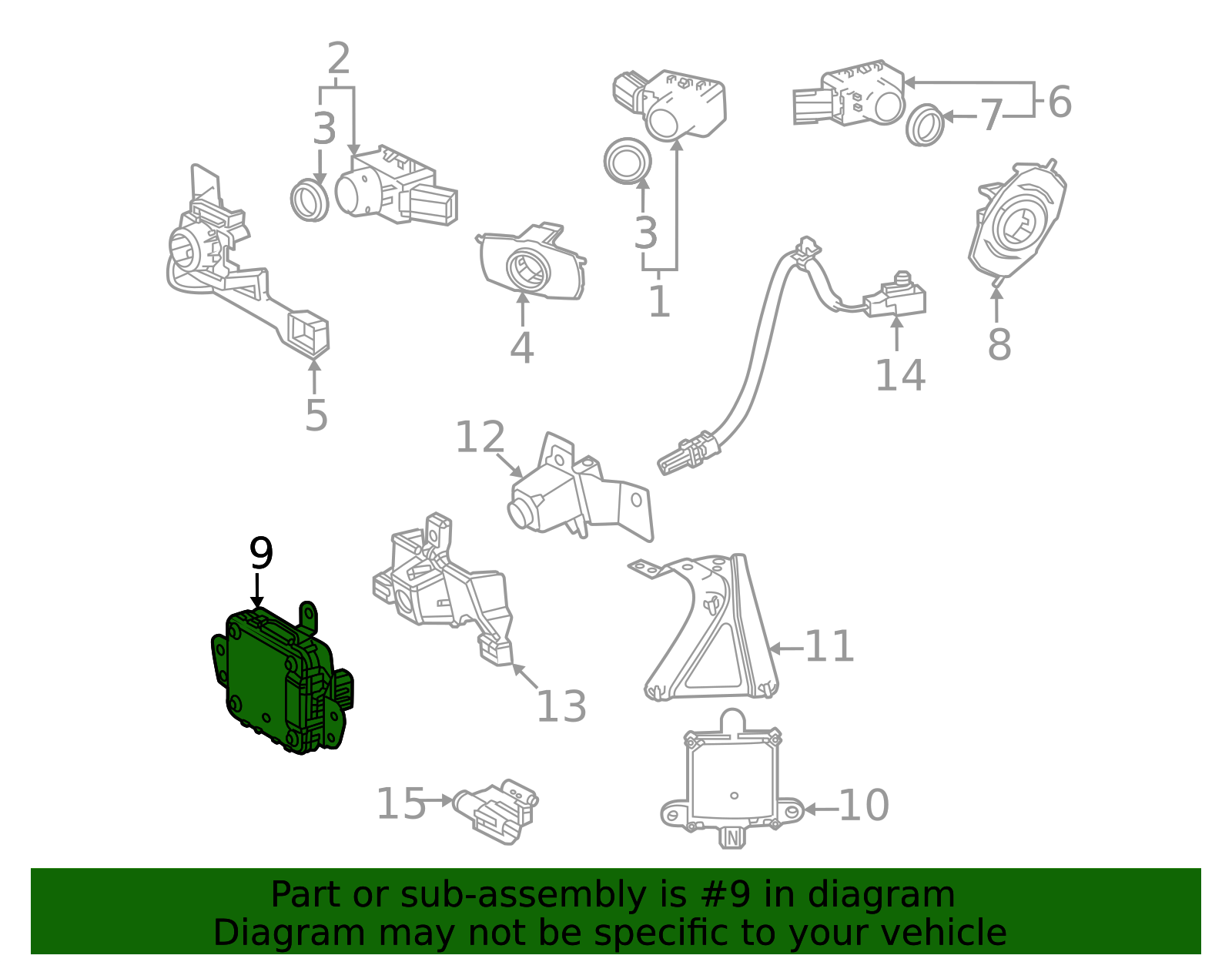 88210-F6010 - High-Quality Cruise Control Distance Sensor for 2022-2024 ...