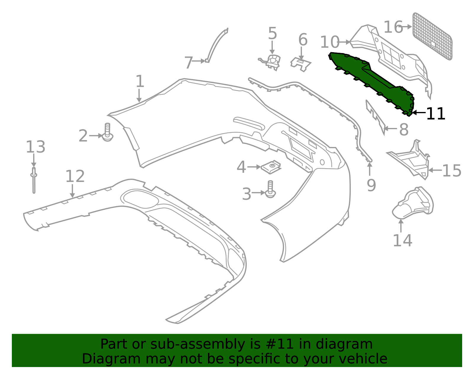257-885-01-03 - Bumper Cover Reinforcement Mercedes-Benz Premier Parts