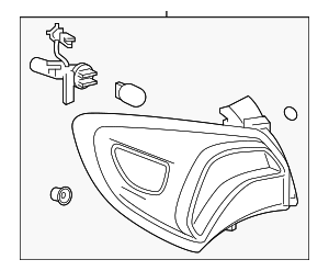 2019-2020 Buick Envision Tail Lamp Assembly 84512455 | Courtesy Parts