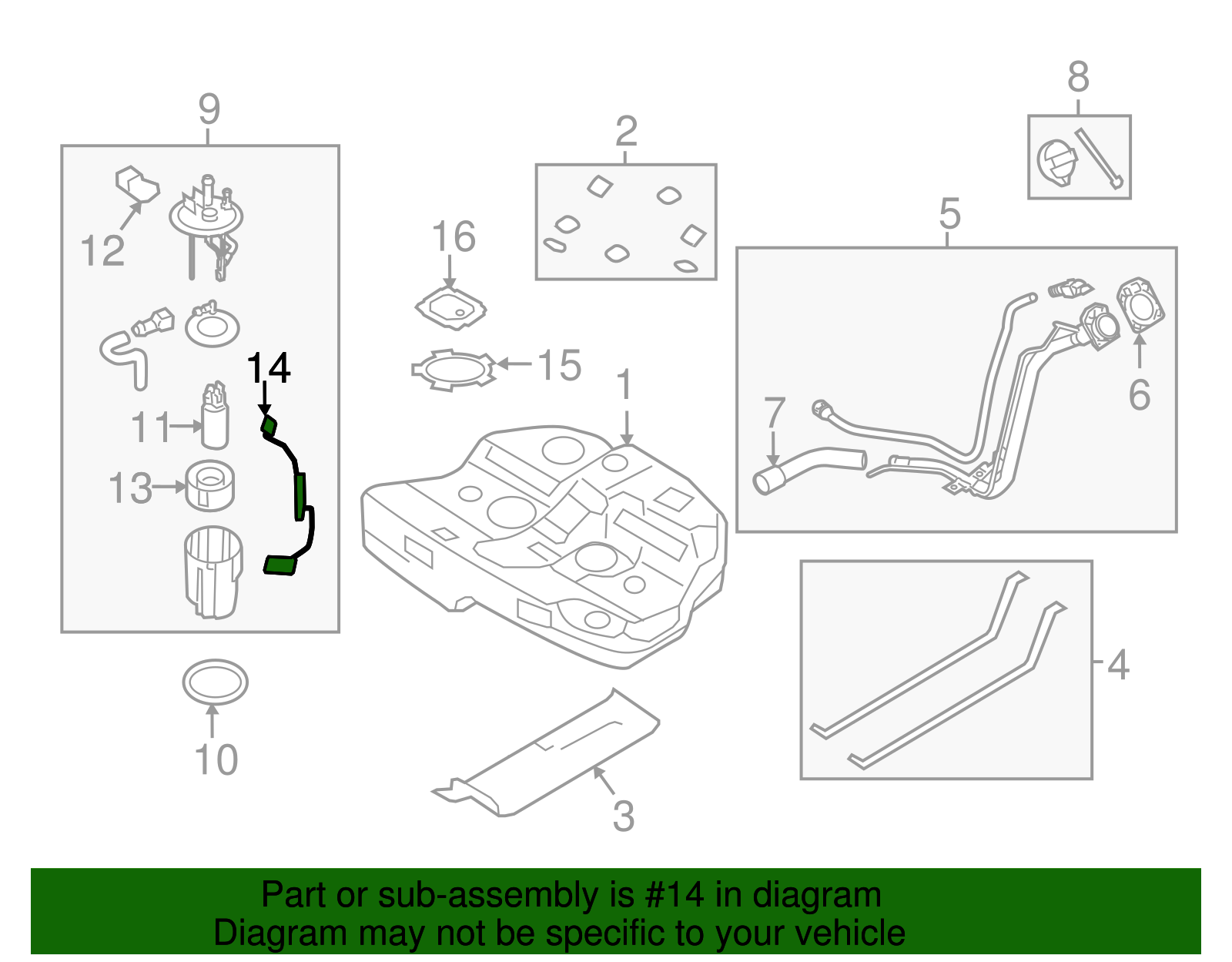 94460-3Q000 - Level Sensor 2011-2013 Kia Optima | Kia.Parts Store