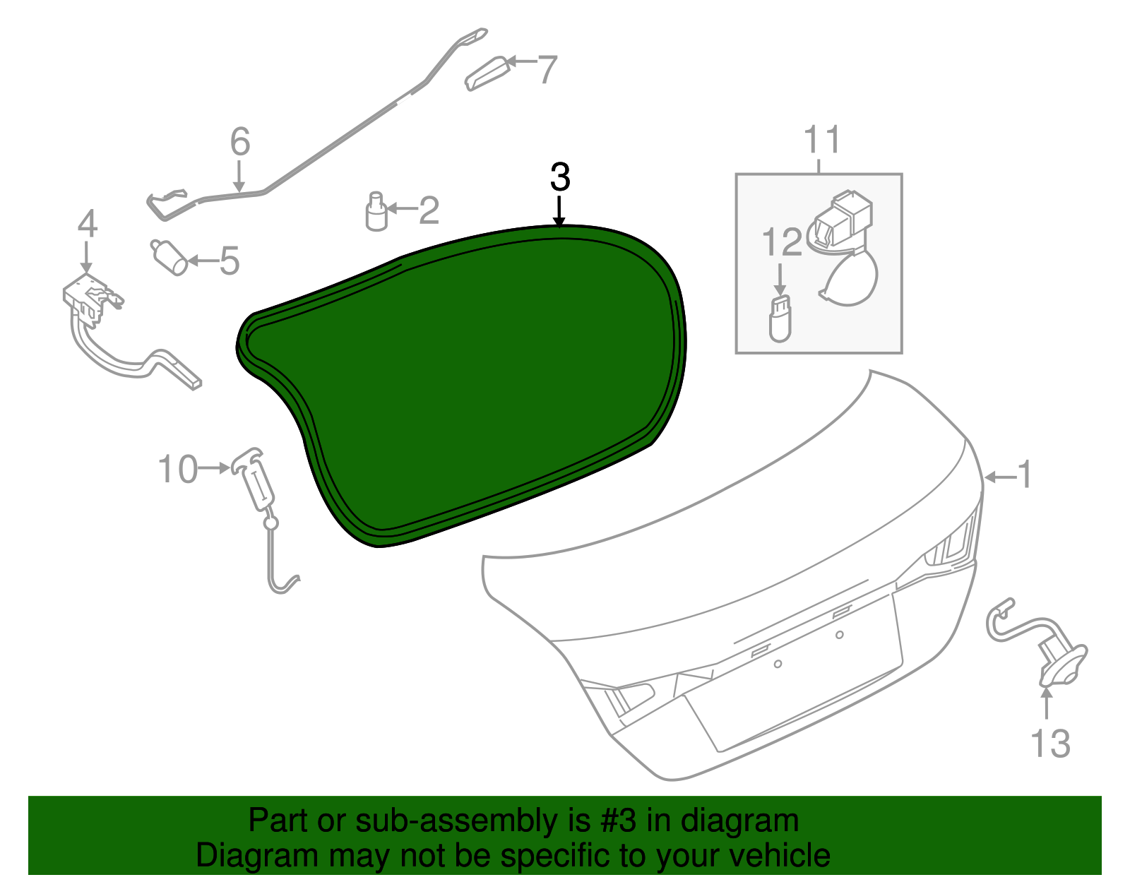 84830-9AN0A - Weatherstrip - 2016-2019 Nissan Sentra | Nissan OEM Parts ...