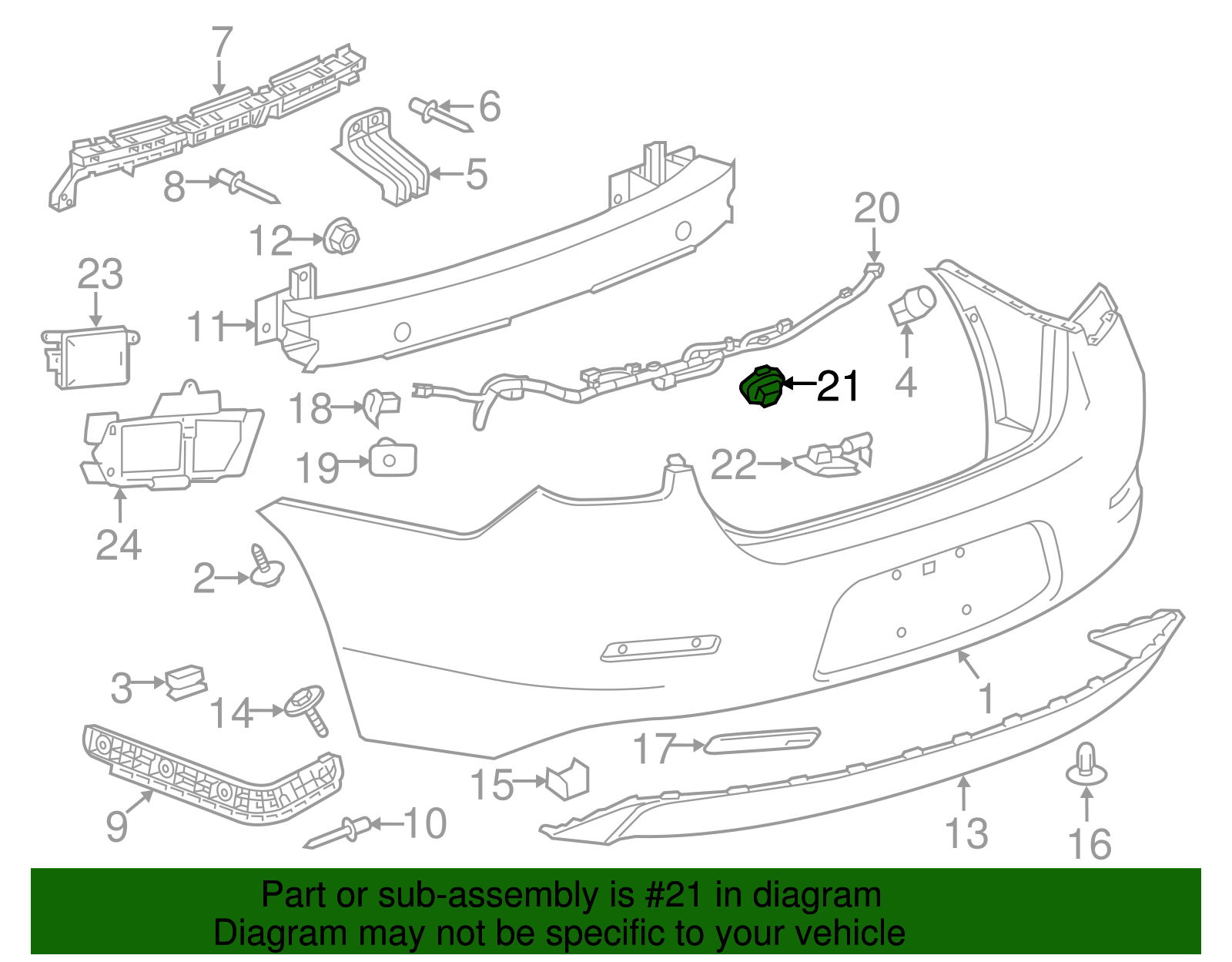 2011-2016 GM Rearview Camera Image Display Module 22883286 | Capital ...