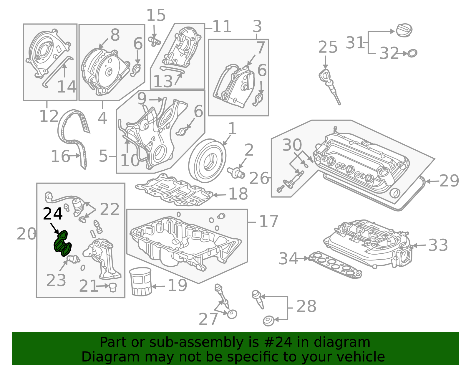 15825-P8A-A01 - Filter Assembly Spool Valve - 1998-2014 Honda | Genuine ...