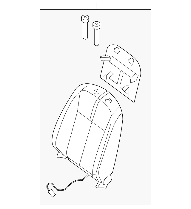 2009 Nissan Altima Seat Back Assembly 87650-ZN57C | Nissan RVA