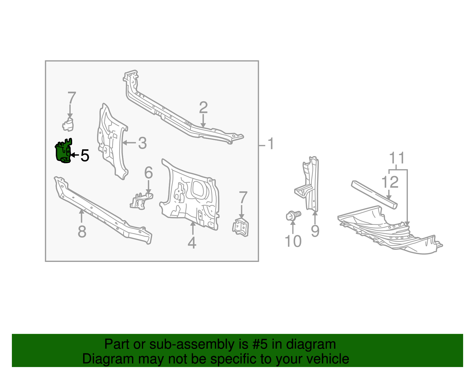 2006 Toyota Tundra Mount Bracket 53941-0C060 | Toyota Parts Center