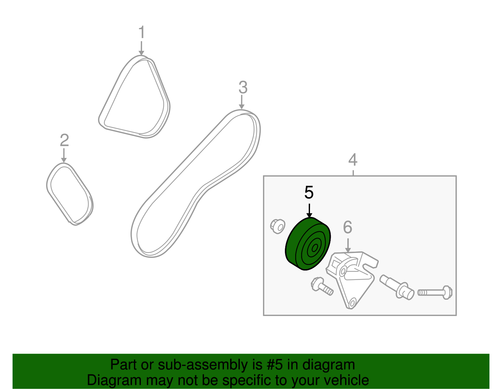 23129-2D530 - Tension Pulley 2006-2011 Kia | Kia.Parts Store