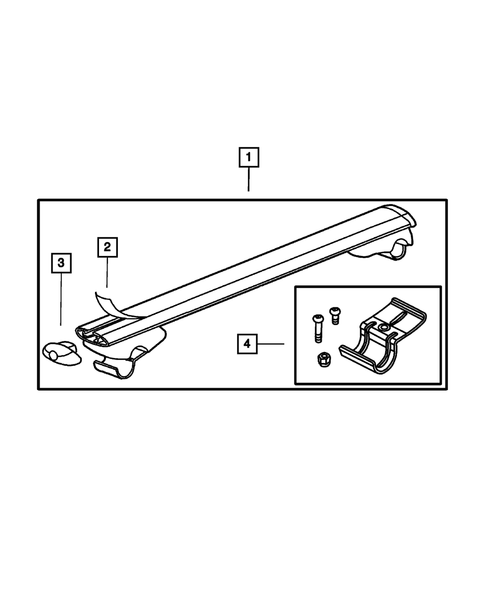 2004-2010 Mopar Rack Kit, Multipurpose TRAB4553 | My Mopar Parts