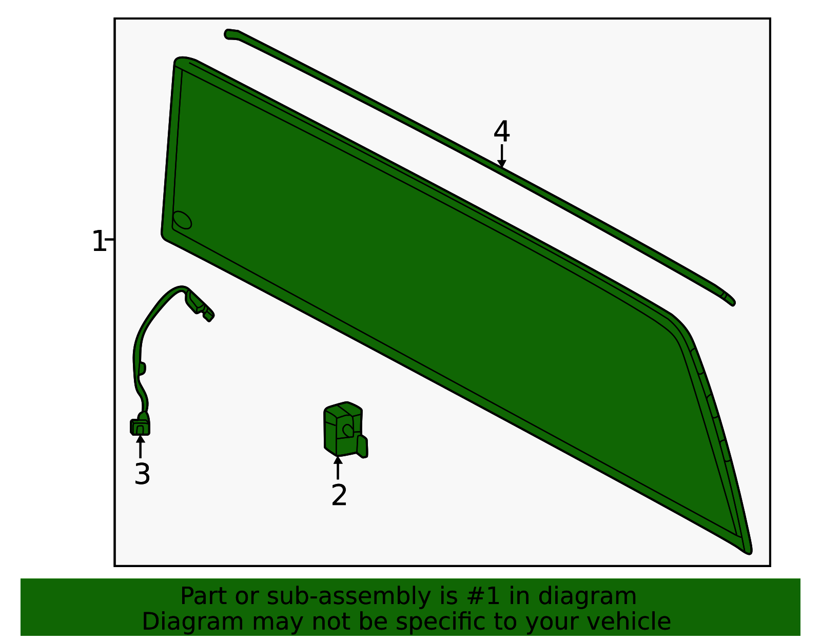 64810-AK040 - Back Glass Longo Toyota Parts