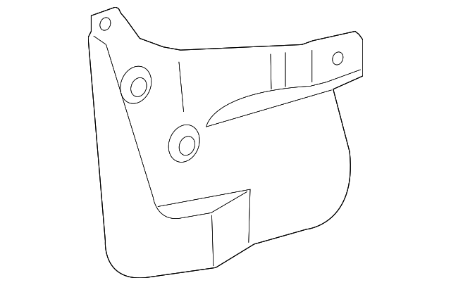 76622-60120 - Mud Guard - 2008-2011 2013-2020 Toyota Land Cruiser ...