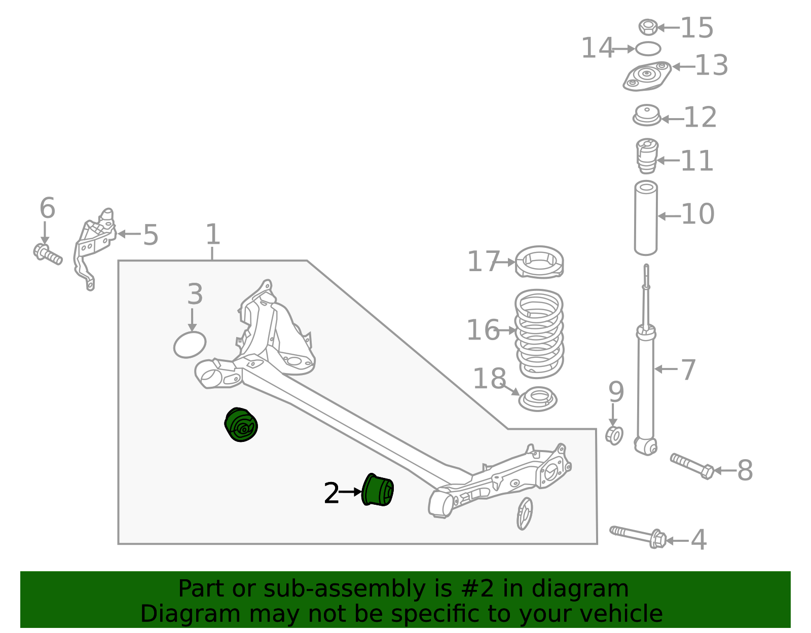 55160-B2000 - Axle Beam Mount Bushing 2014-2019 Kia | Kia.Parts Store
