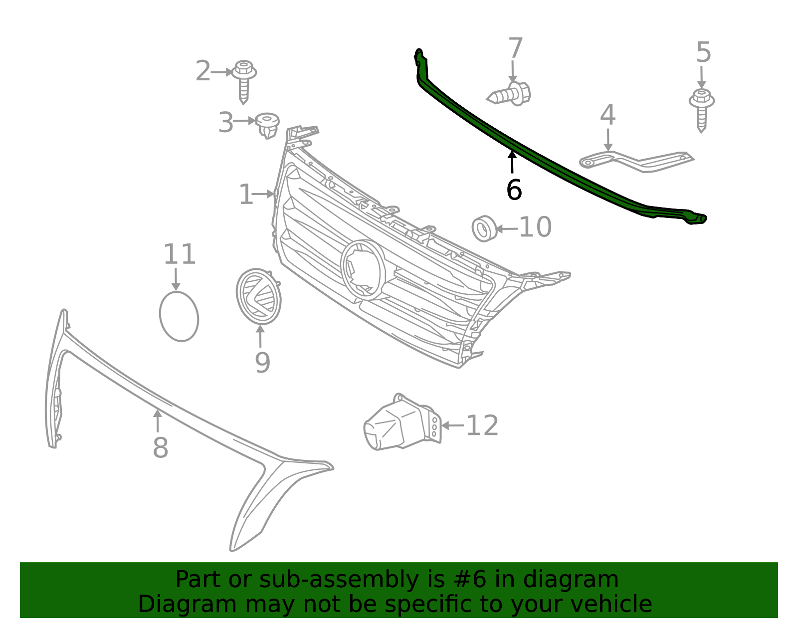 53395-60050 - High-Quality Hood Seal for 2010-2013 Lexus GX460 ...