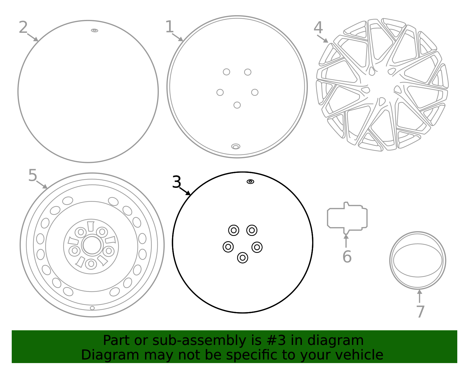 42611-AQ040 - Wheel, Alloy 2025 Toyota Camry | Toyota San Diego Parts