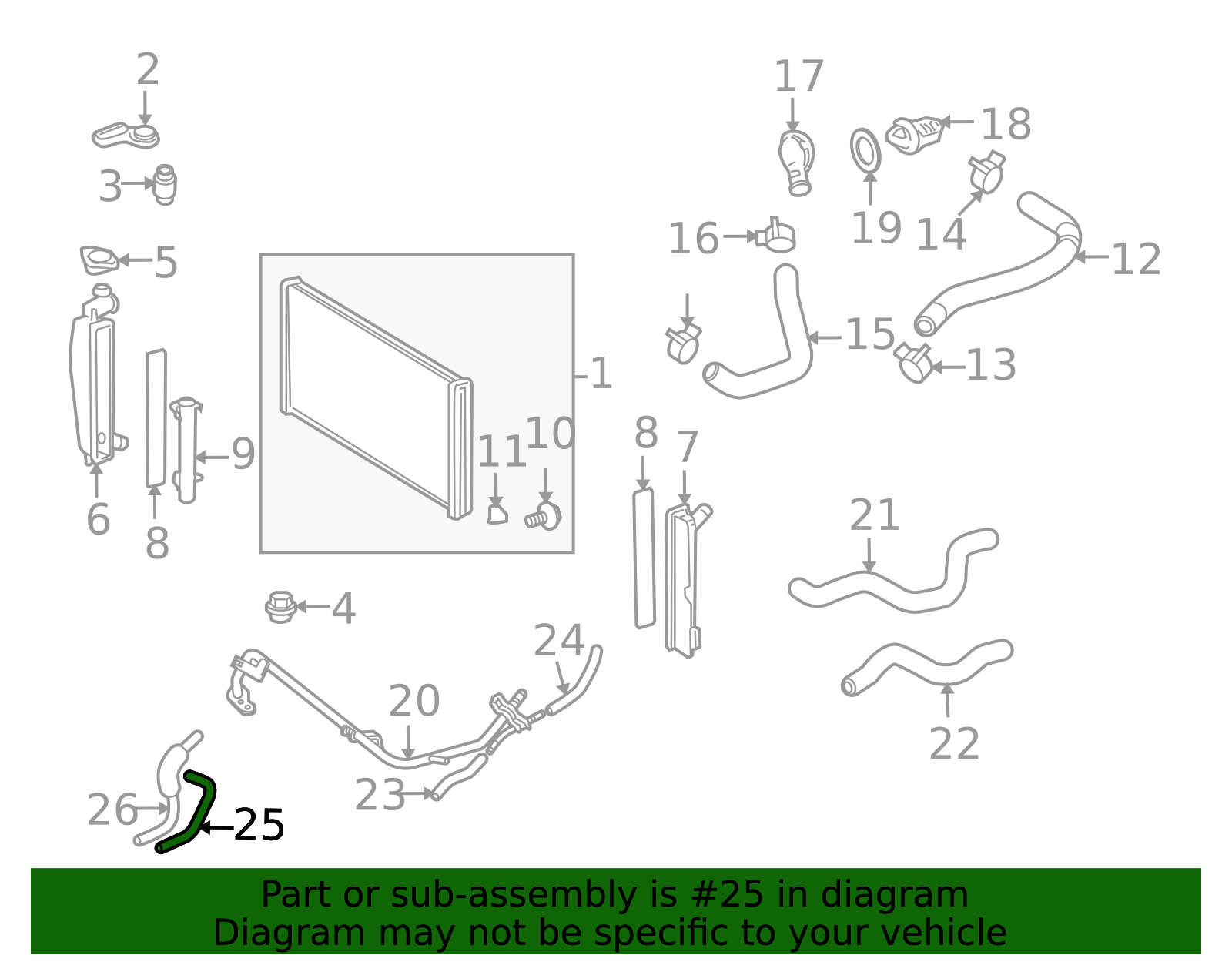 Engine Coolant Hose 16261-0D010 | Toyota Parts Center