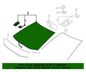 2023-2025 Toyota Windshield 56101-1A901 | Toyota Parts Express