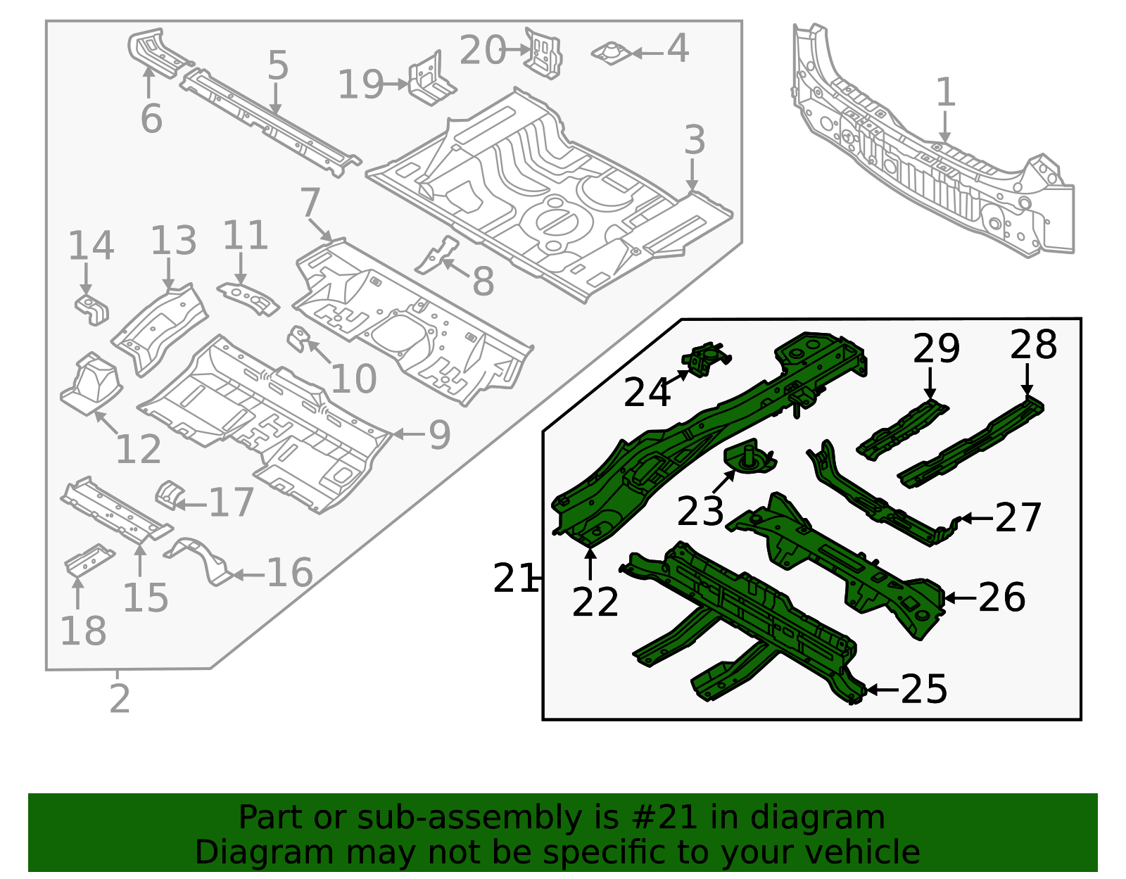 65700-AT000 - Rail Assembly 2023-2025 Kia Niro | Kia.Parts Store