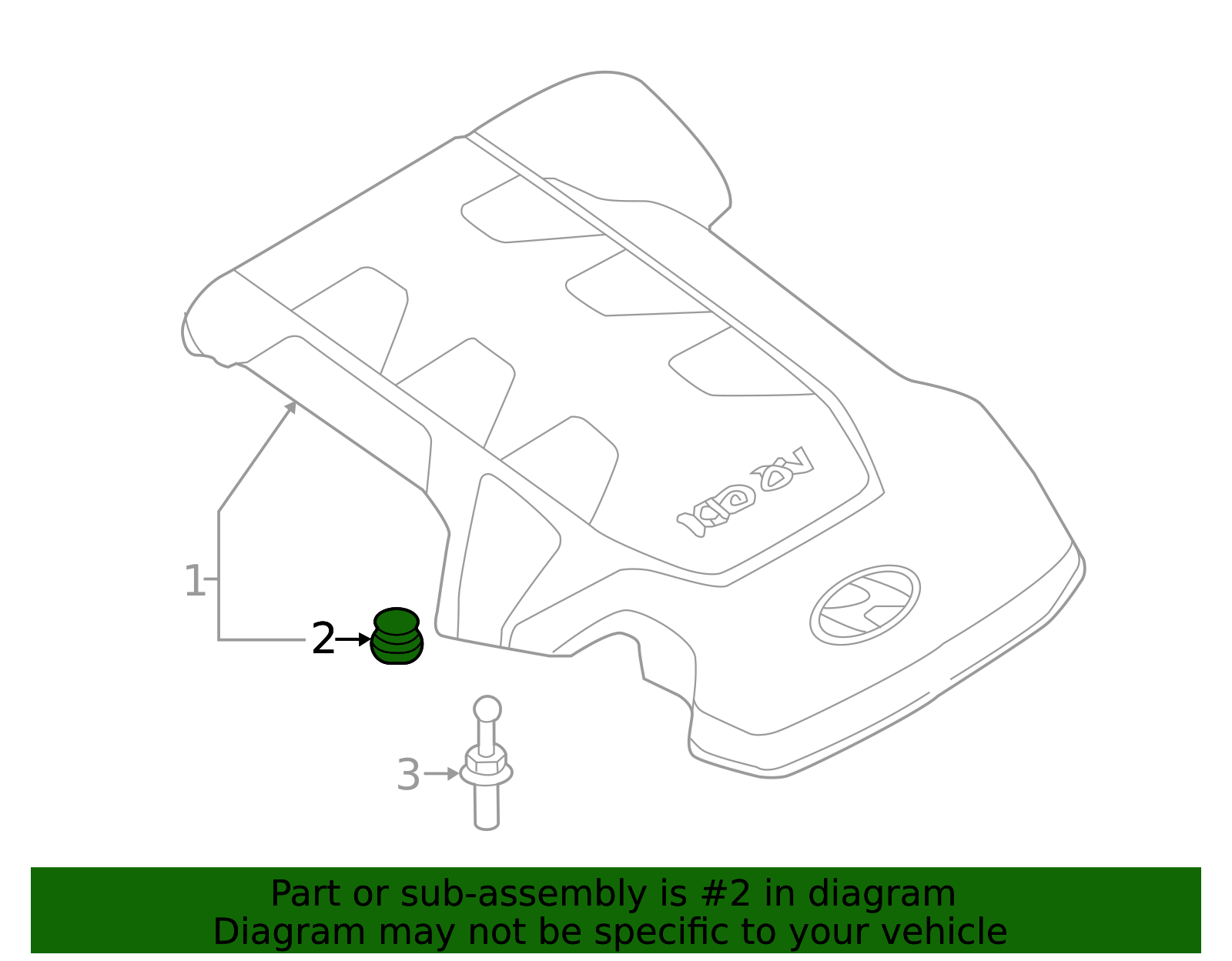 29244-3F400 - High-Quality Engine Cover Insulator for 2012-2025 Hyundai ...