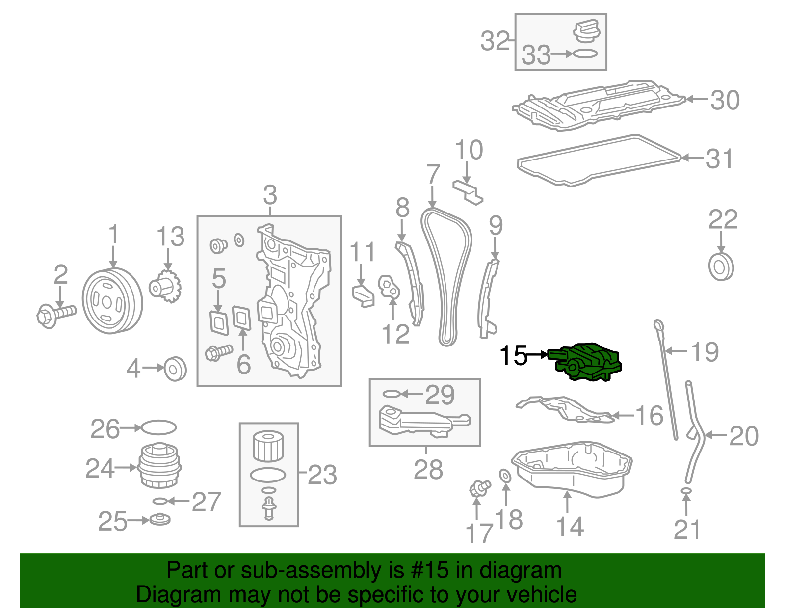 13620-0V050 - 2009-2019 Toyota - Balance Shaft Assembly | Toyota Parts ...