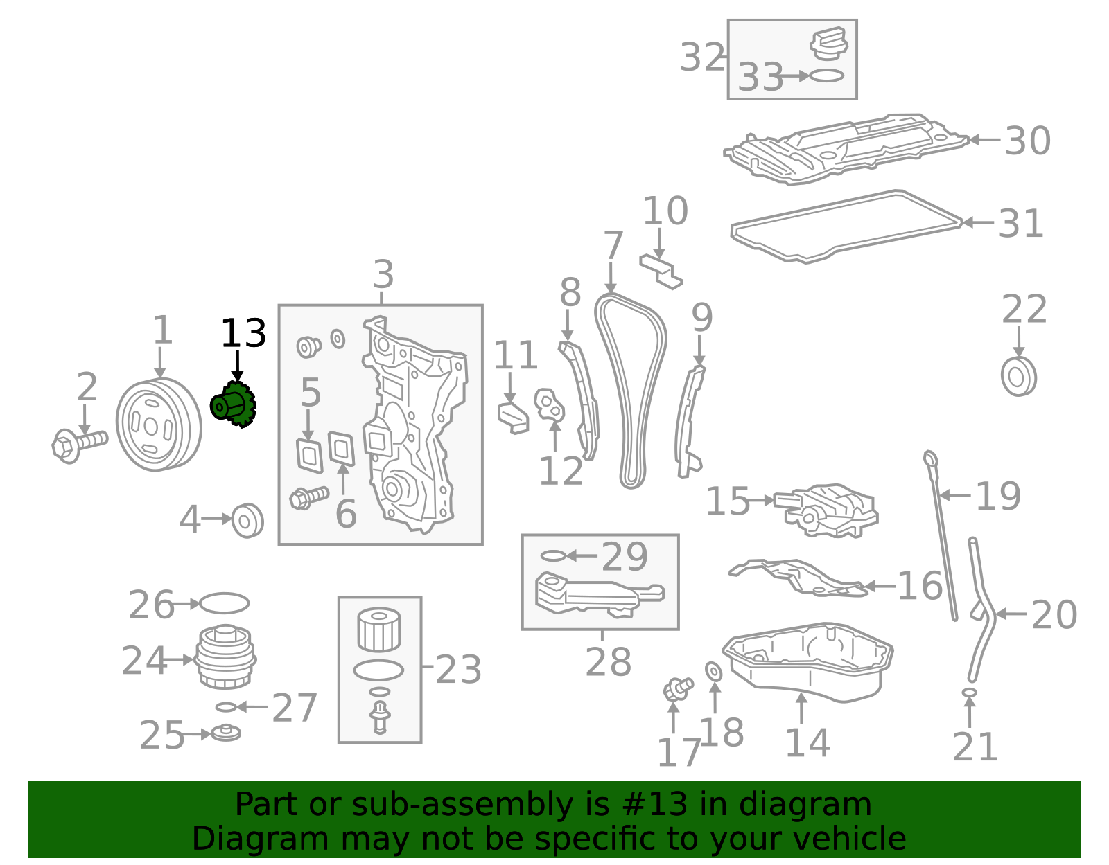2009-2019 Toyota Crankshaft Gear 13521-0V010 | MotorMotor