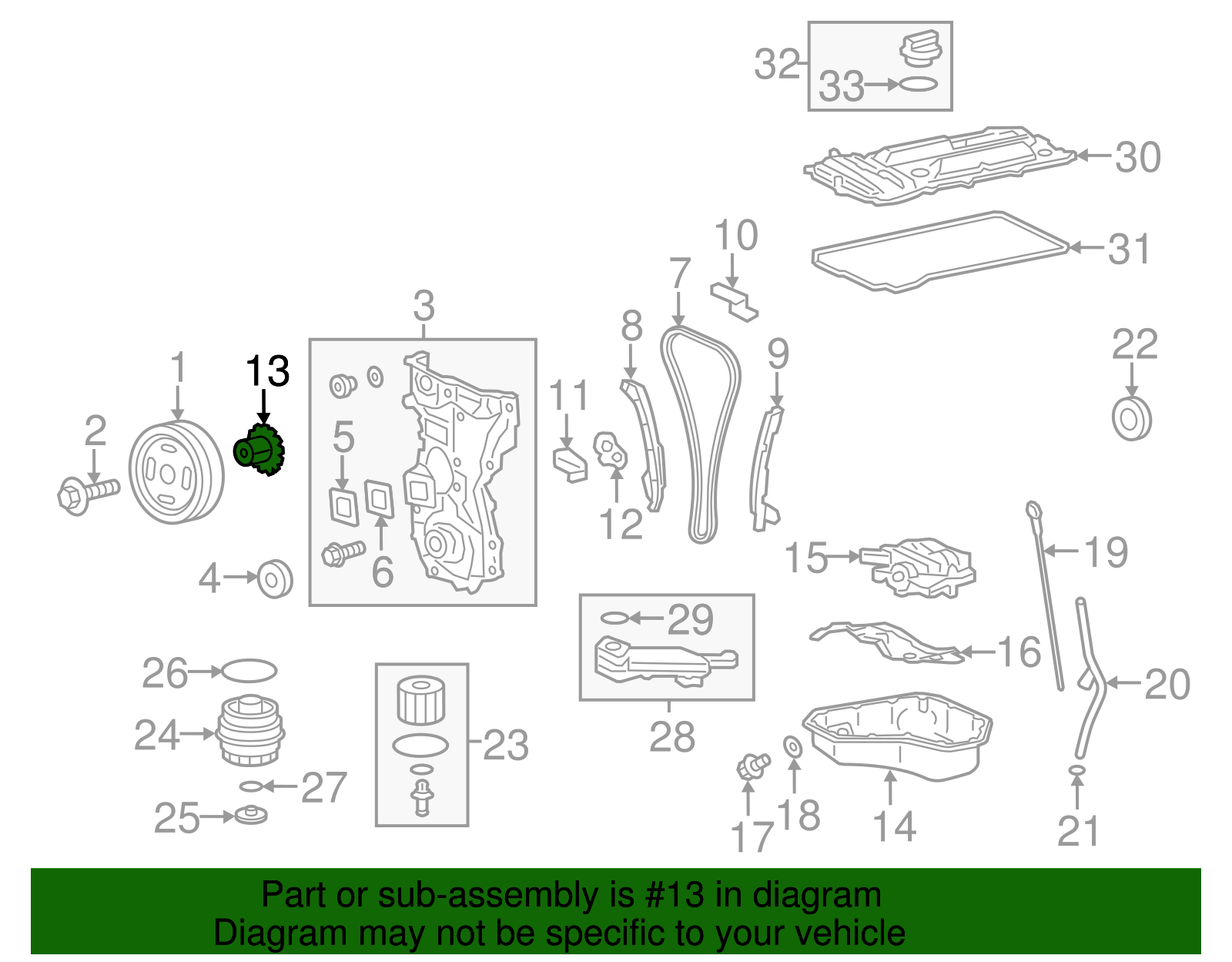 13521-0V010 - High-Quality Engine Timing Crankshaft Sprocket for 2009 ...