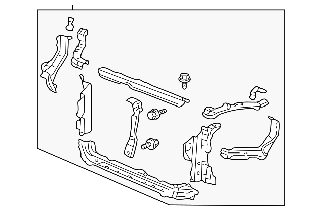 60400-S9A-A01ZZ - Radiator Support 2002-2006 Honda CR-V | Honda Parts ...