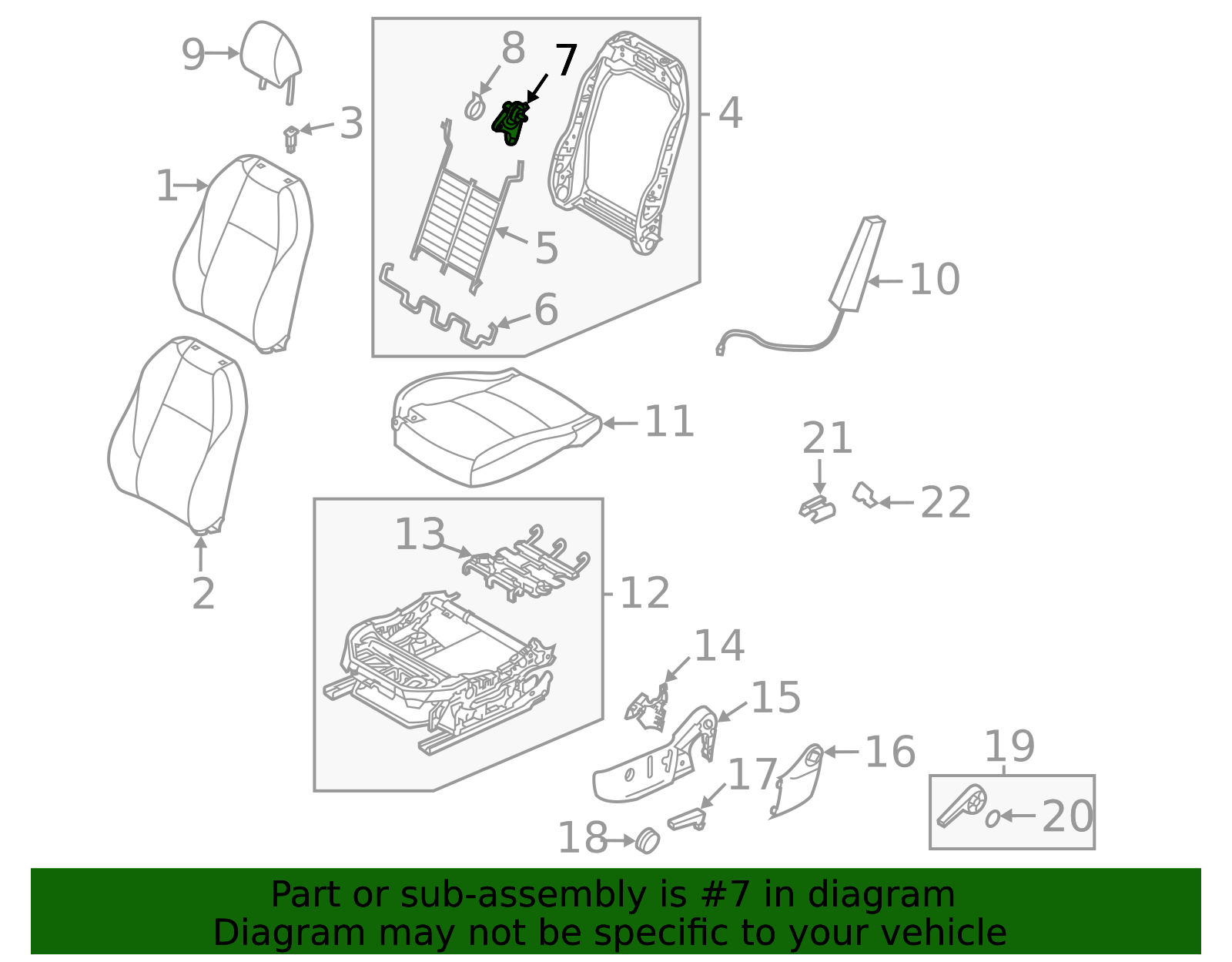 2020-2025 Mazda CX-30 Seat Back Recliner Adjustment Handle BDTS-88-151 ...