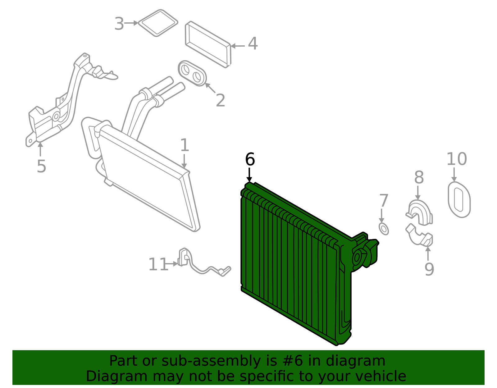 2024-2025 Genesis G80 Evaporator Core 97139-T1AA0 | OEM Parts Online