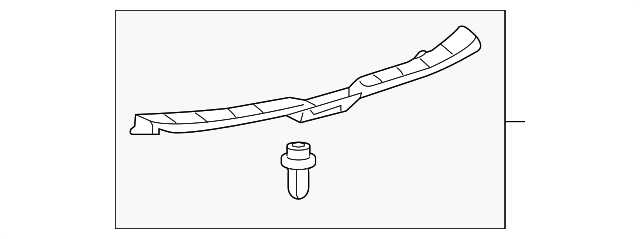 2009-2015 Toyota Venza Sill Plate 58387-0T012-B0 | Toyota Parts Center