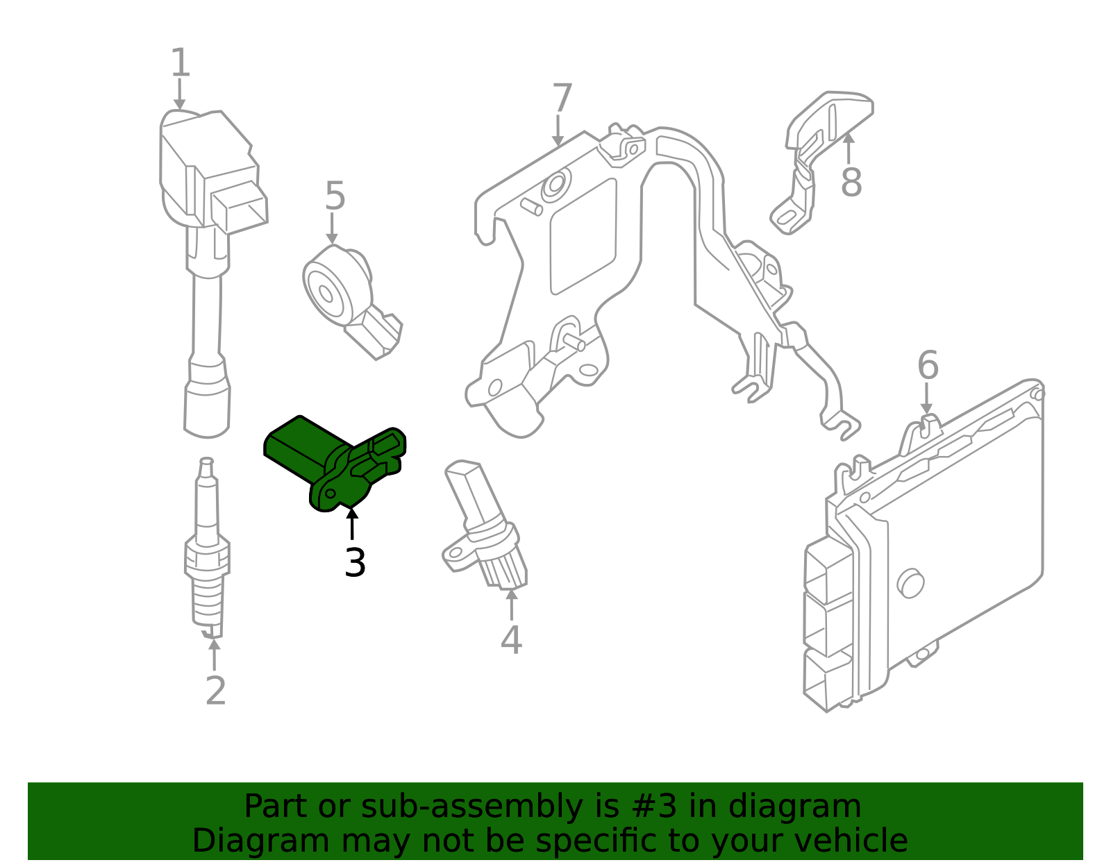237313JT7B - Engine Camshaft Position Sensor 2014-2017 INFINITI QX60 ...