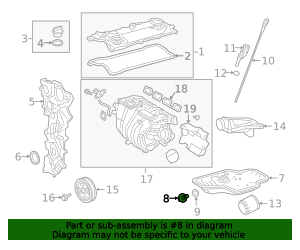 Drain Plug 90341-12012 | OEM Parts Online