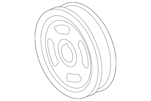 Genuine Toyota Crankshaft Pulley part# 13470-25010 for 2018-2025 Toyota ...