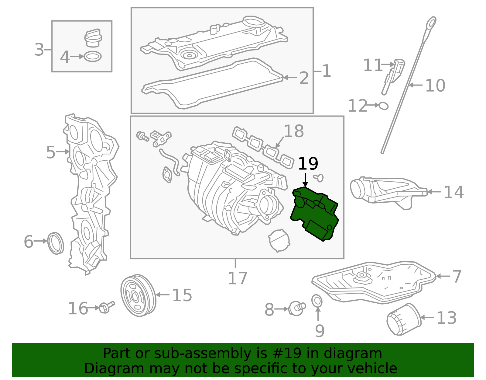 12613-F0010 - High-Quality Engine Intake Manifold Cover for 2018-2025 ...