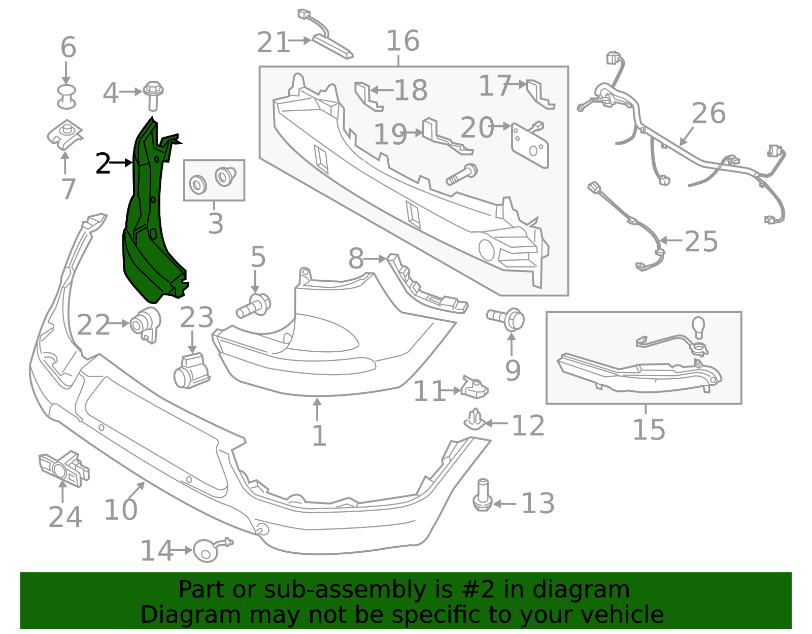 86671-3W000 - Bumper Cover 2011-2016 Kia Sportage | Kia.Parts Store