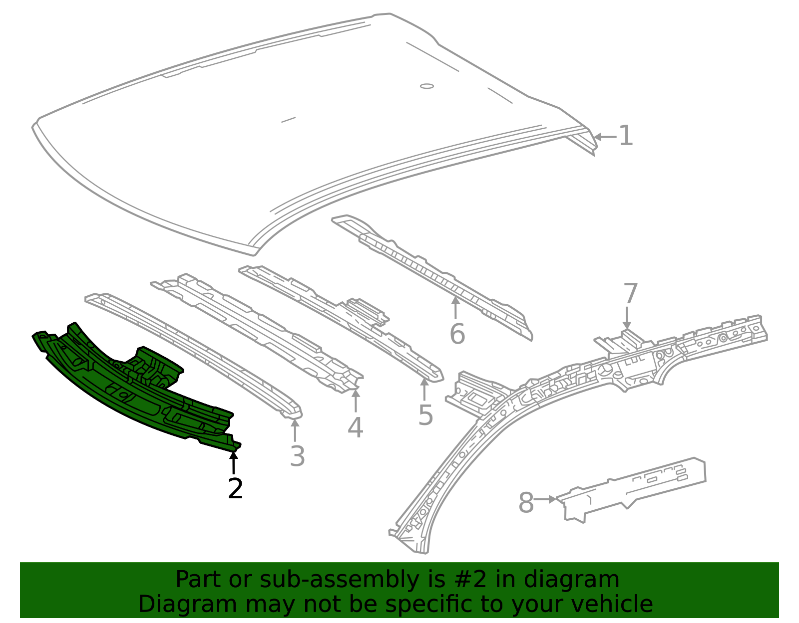 2024-2025 Toyota Tacoma Windshield Header 63102-AK900 | MotorMotor