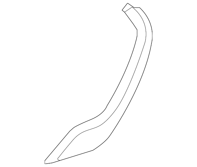 D2BZ-5824141-AB - Exterior Door Handle Cover 2014-2019 Ford Fiesta ...