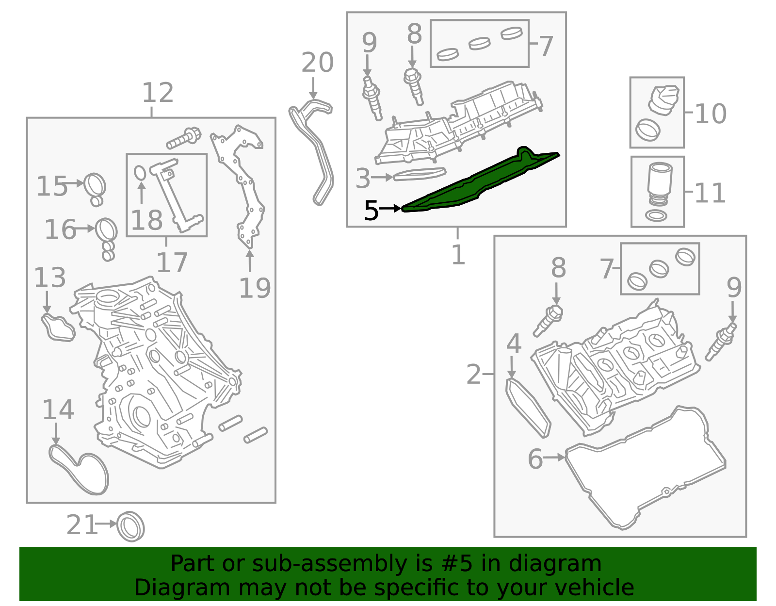 2018-2025 Ford | Valve Cover Gasket | JT4Z-6584-C | Walls' Ford Parts